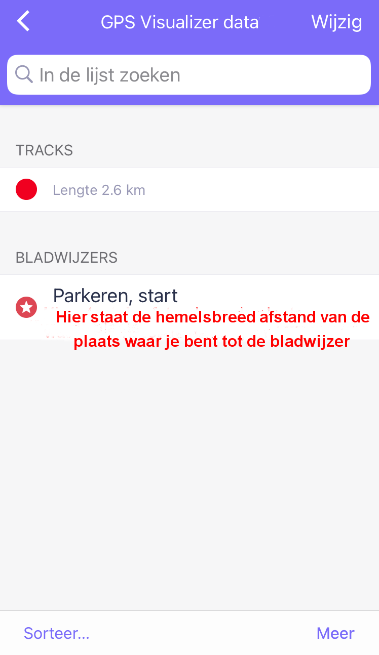 Routelijnen en routepunten in GPS Visualizer overzetten naar Maps.Me.