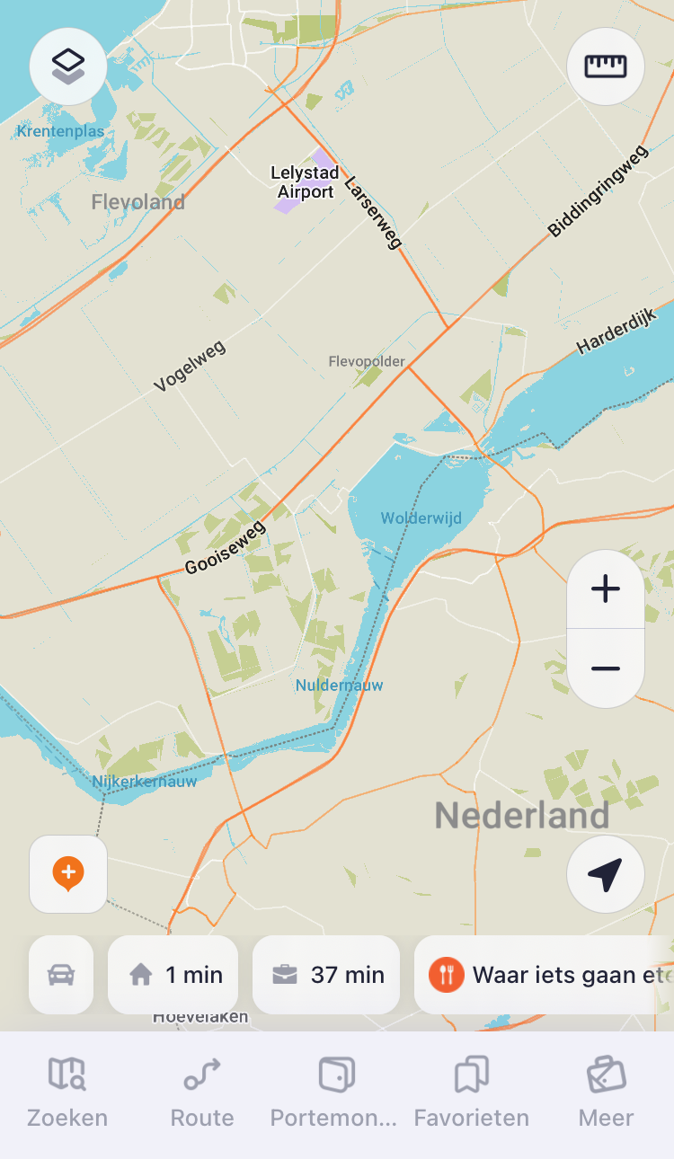 Het gebruik van Maps.Me.